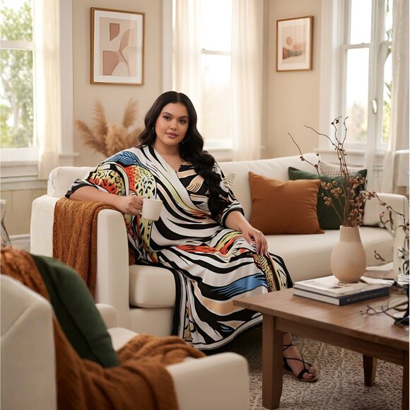 Gypsie Blu | Kaftans | Gypsie Blu Digital Printed Caftan Dress ...